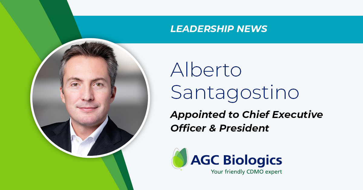 AGC Biologics New CEO Alberto Santagostino